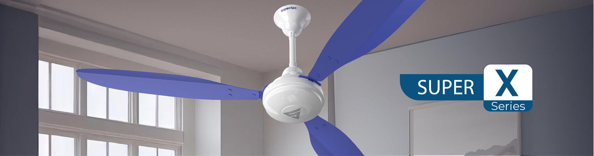 SuperX1 BLDC Ceiling Fan|1200mm|Leaf Design Blades|Perfect for all ...